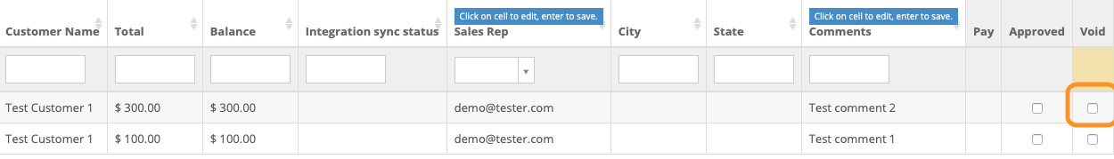 How to void a transaction – inSitu Sales